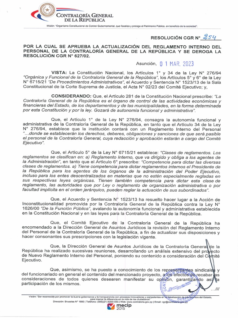 Res. CGR #254-2023 | PDF