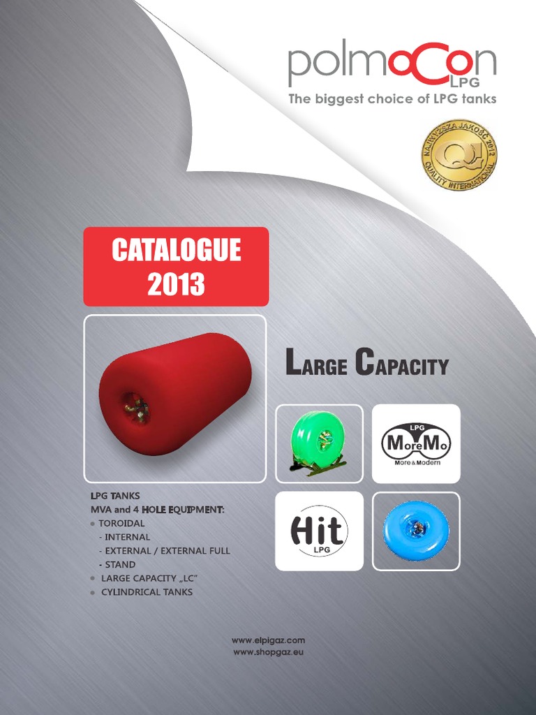 LPG Tanks Catalogue 2013 | PDF