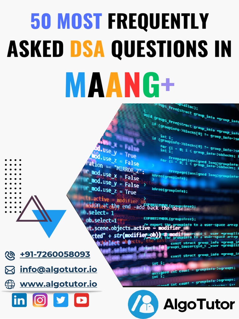 MAANG | PDF | String (Computer Science) | Algorithms And Data Structures