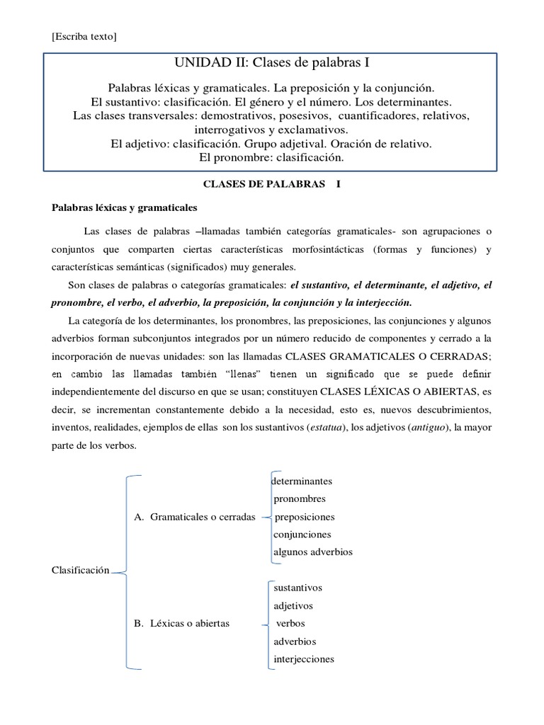 UNIDAD II Actividades resueltas de Gramática y Normativa | PDF ...
