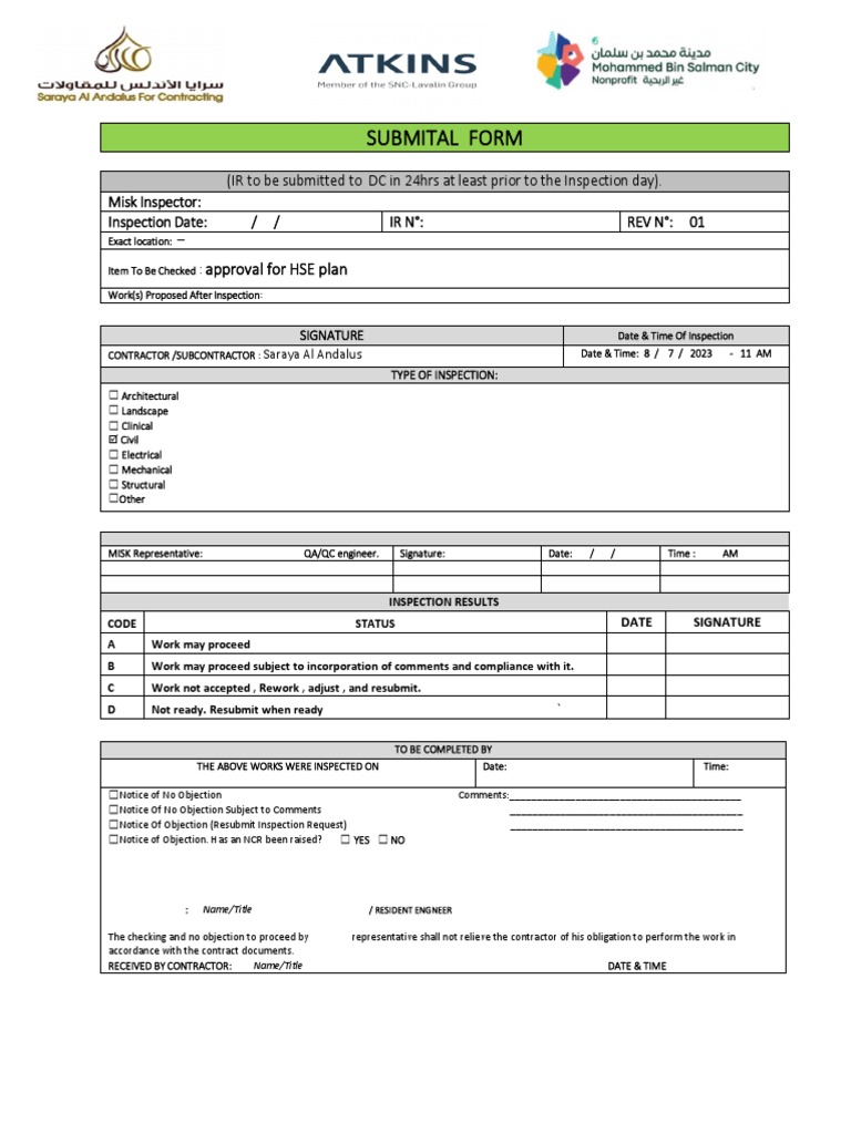 Hse Plan Rev01 | PDF | Risk | Occupational Safety And Health