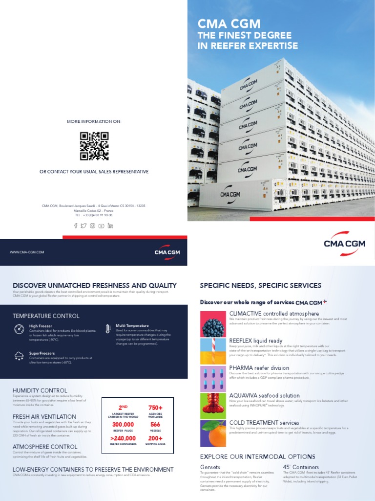 CMA CGM Reefer - Brochure English | PDF