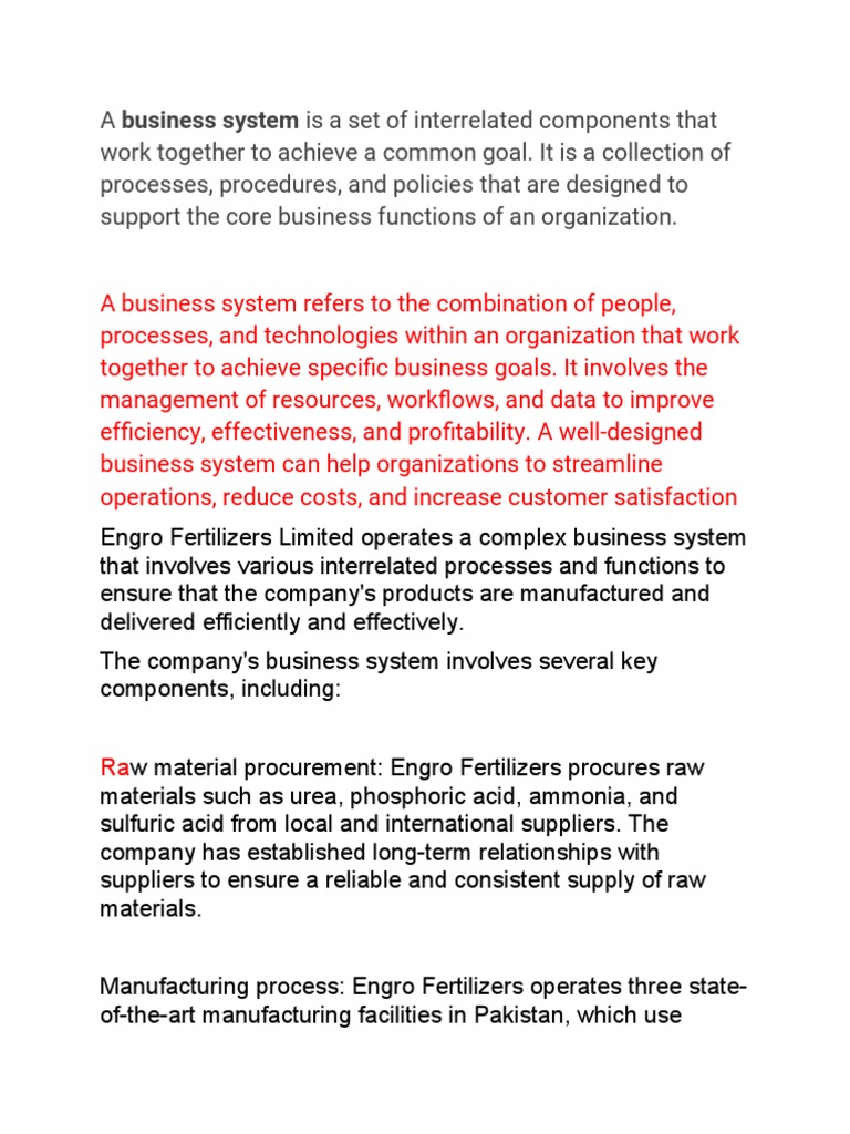 Write Up | PDF | Fertilizer | Supply Chain