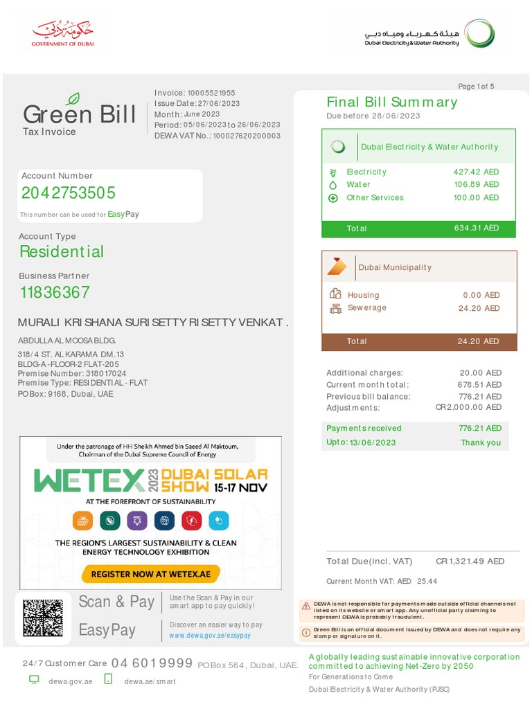 Final Bill | PDF | Value Added Tax | Invoice