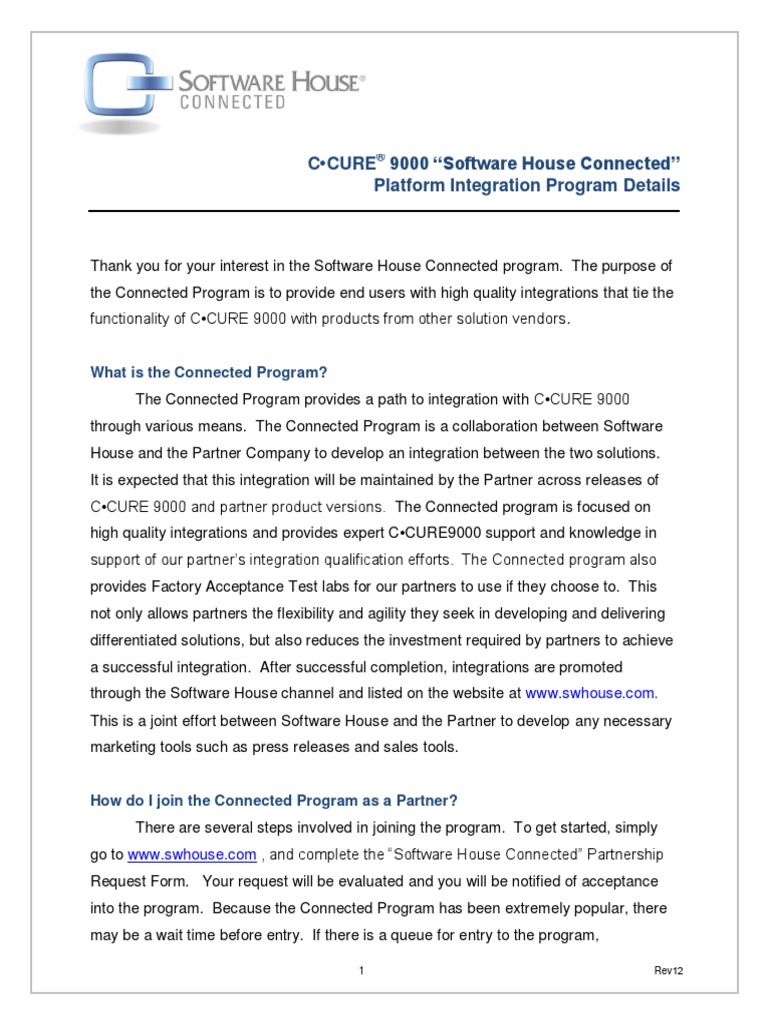Ccure 9000 Connected Program Faq R12 Lt En Pdf Server Computing Component Based Software