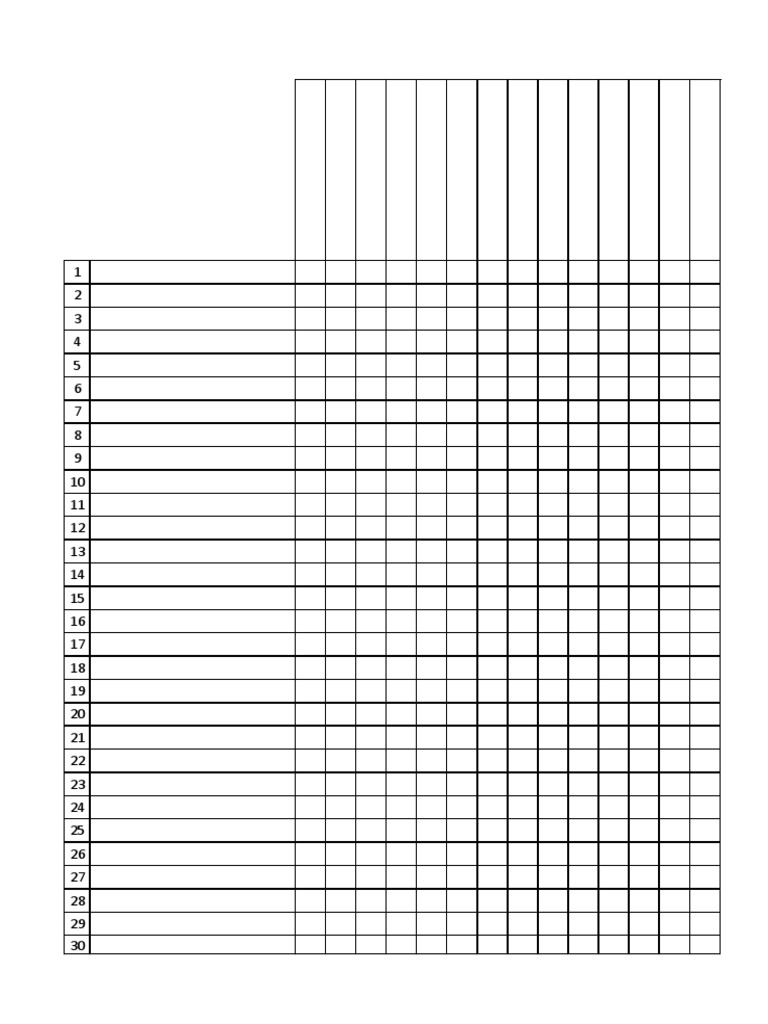 Blank Grading Sheet PDF | PDF