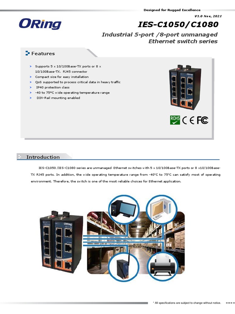 DataSheet IES-C1050 C1080 V1.0-1 | PDF