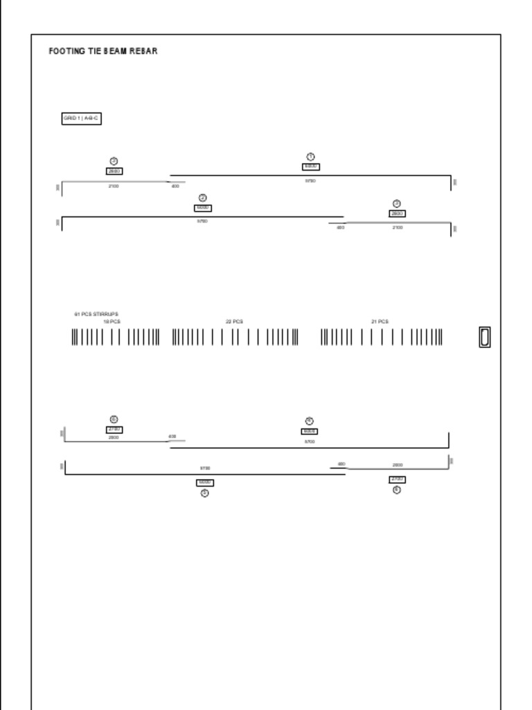 Rebar Cutlist Footing Tie Beam Rebar 3 Pdf