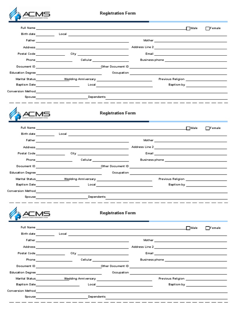 Blank Acms Slip 1 | PDF | Social Institutions | Marriage