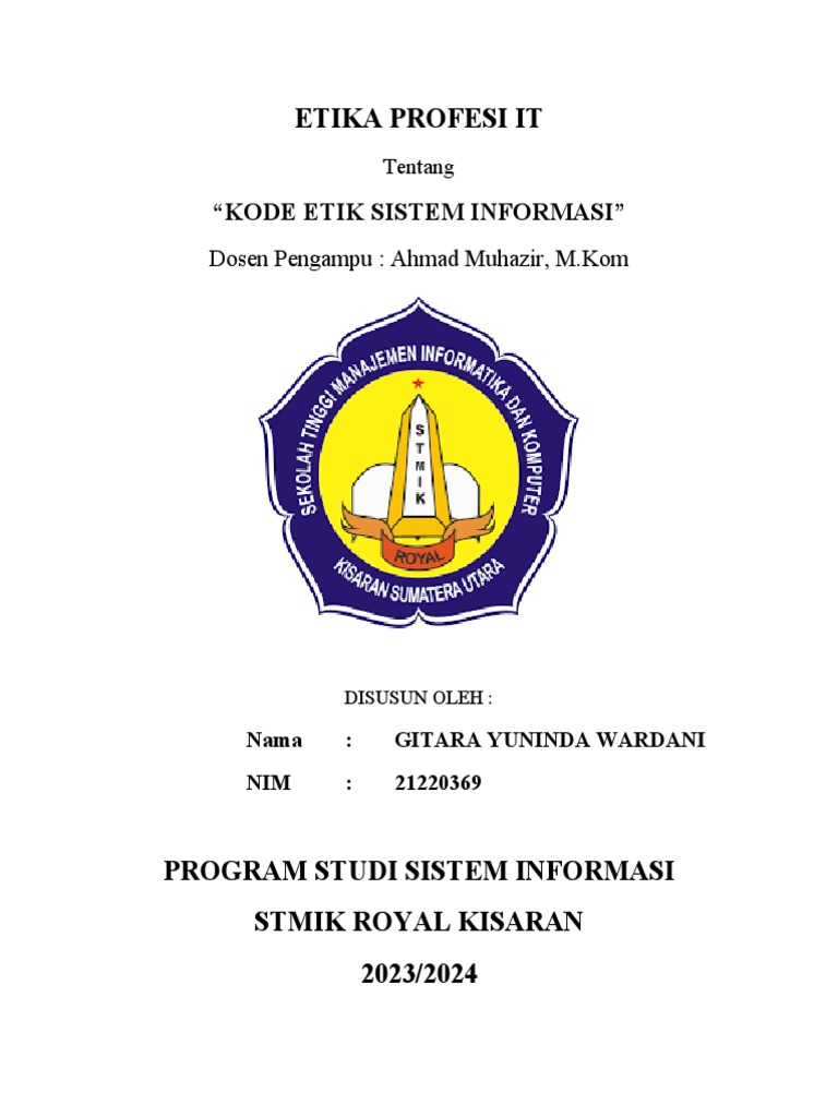Etika Profesi It | PDF