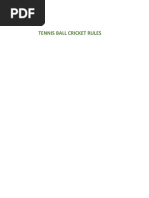 Turf Cricket Tournament Rules | PDF | Bowling (Cricket) | Ball And Bat ...