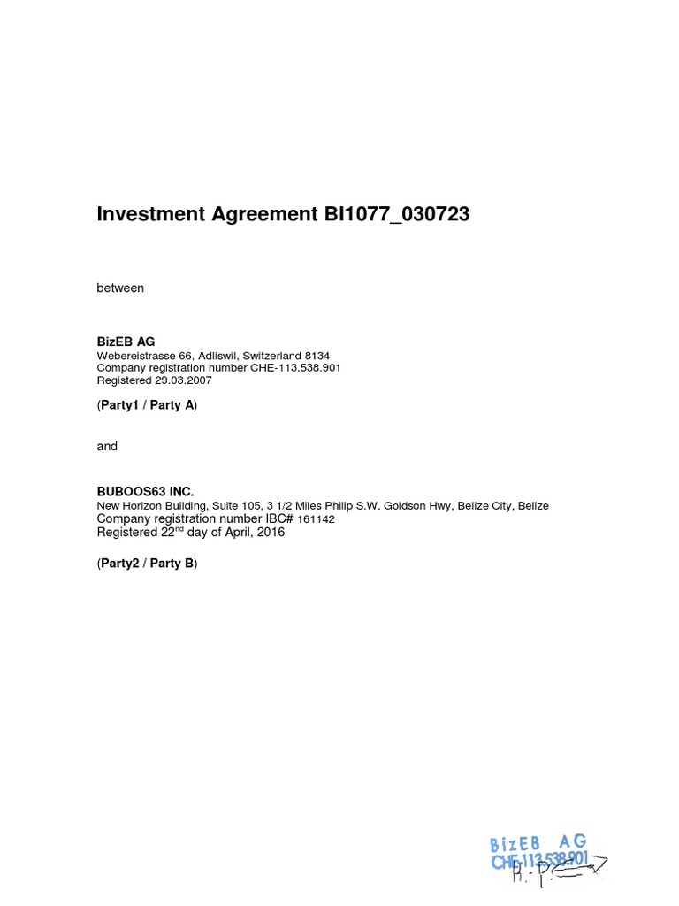 €475M Investment Agreement 2023 | PDF | Lawsuit | Indemnity