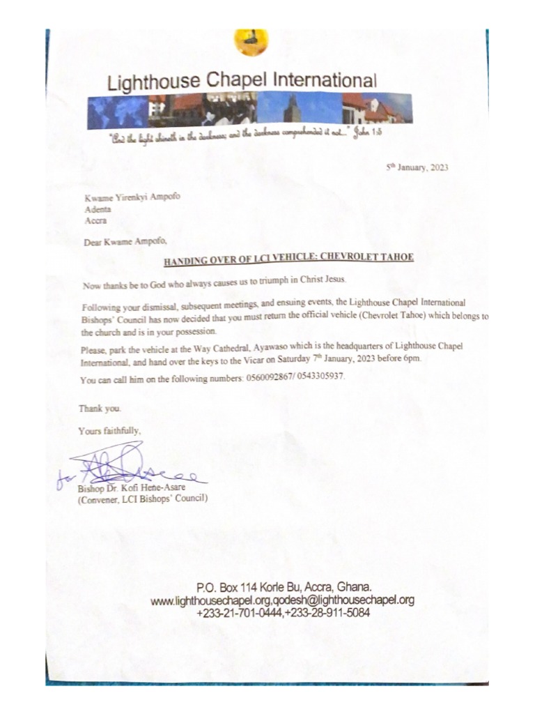 Lighthouse Chapel International A | PDF