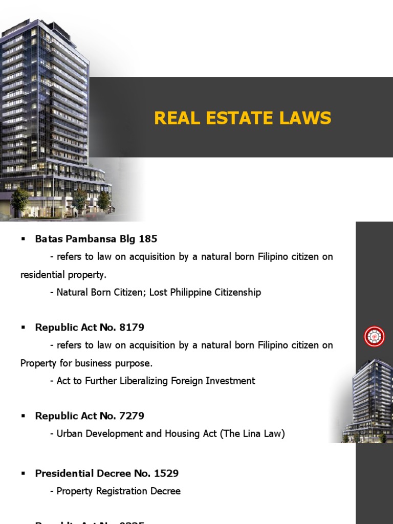 Re Laws | PDF | Condominium | Real Estate Investment Trust