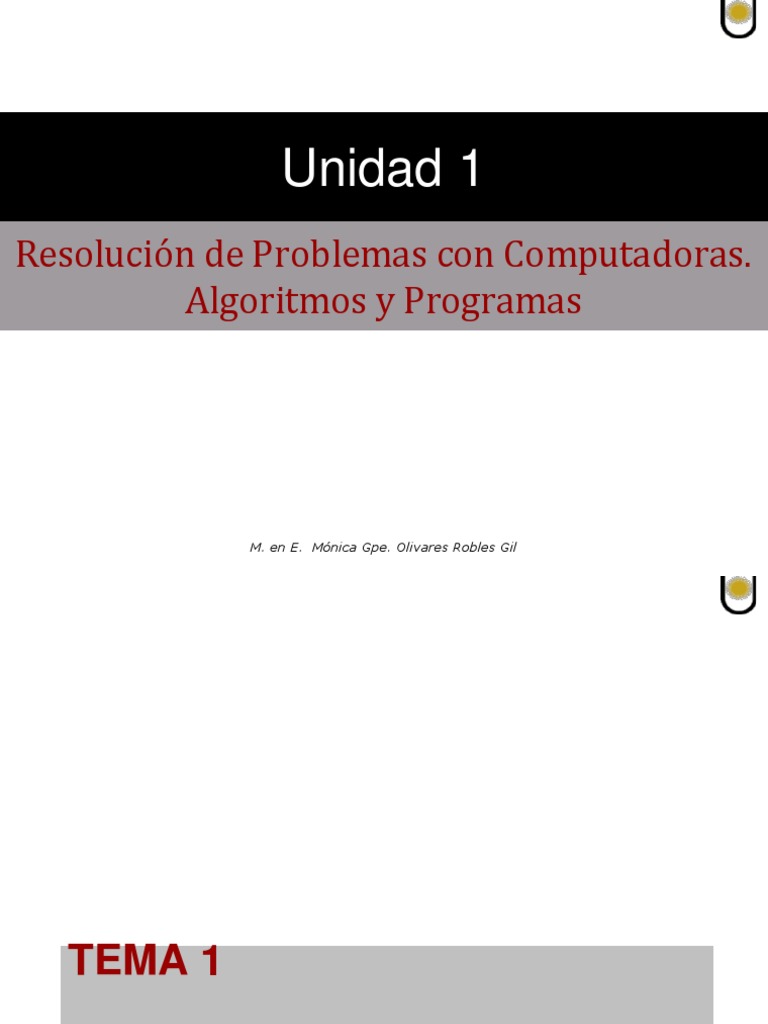 Resolución de Problemas Con Computadoras | PDF | Algoritmos | Programación