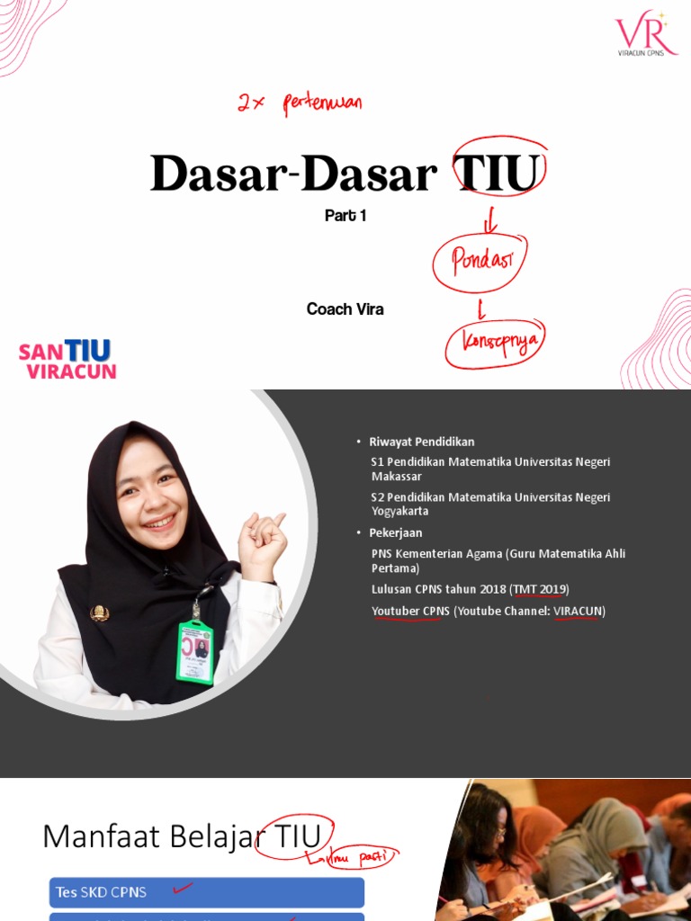 Pembahasan Pertemuan 1 - Dasar-Dasar TIU Part I | PDF | Karier & Perkembangan