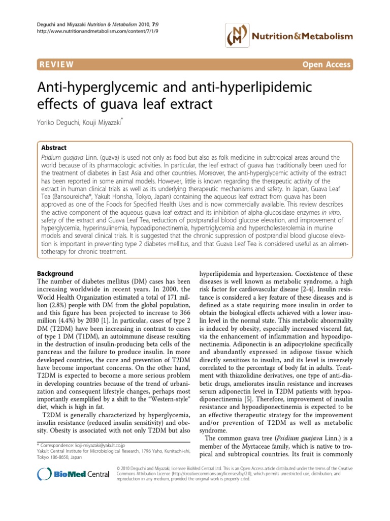 Deguchi and Miyazaki, 2010 | PDF | Prediabetes | Diabetes