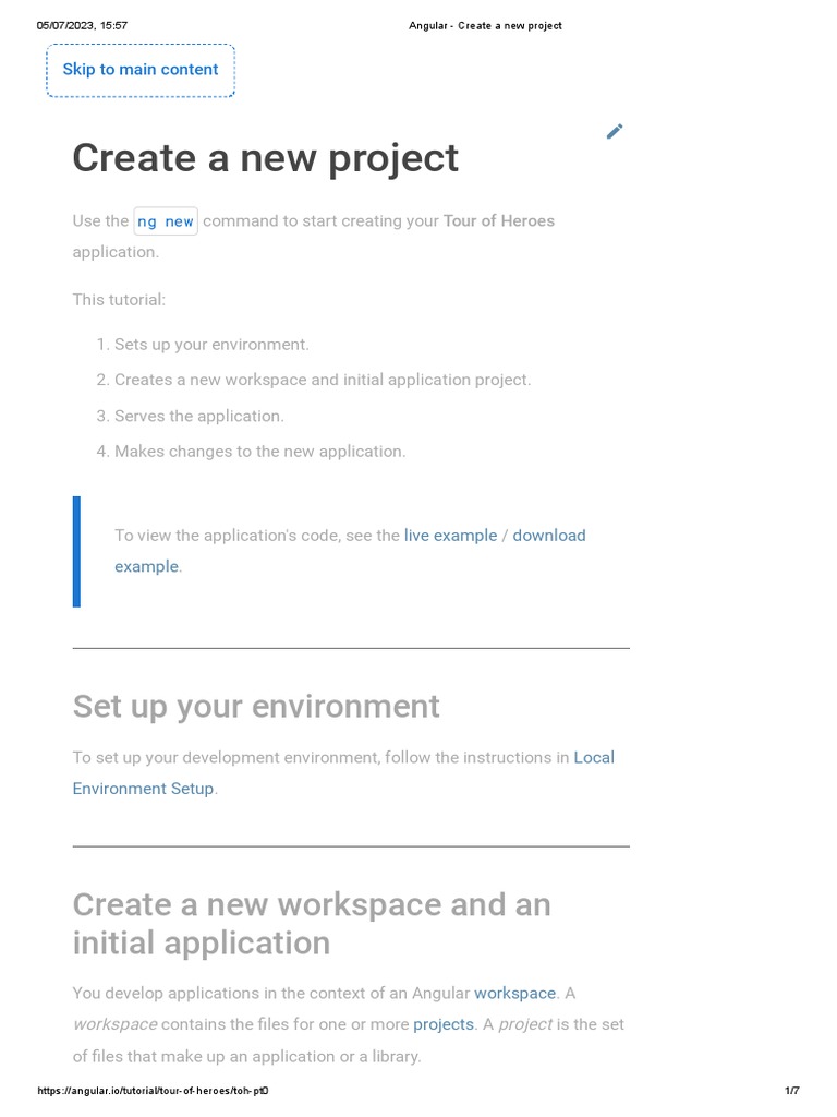 1.2 Angular - Create A New Project | PDF | Application Software ...