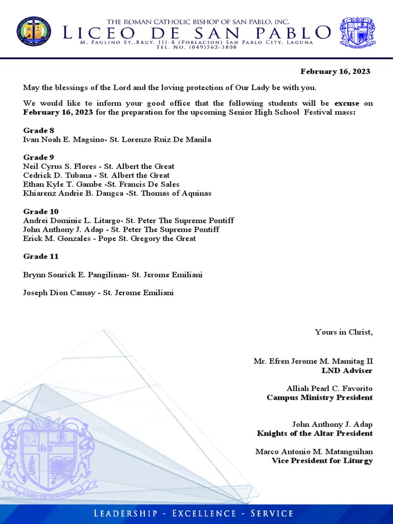 Letter First Communion | PDF