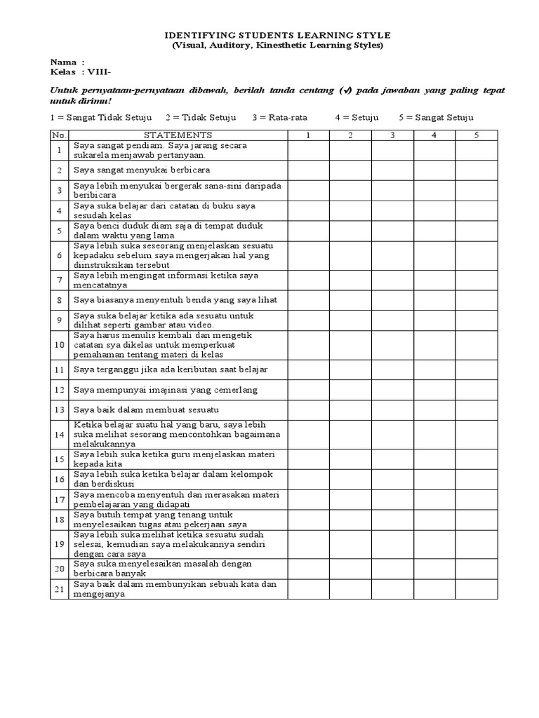 Identifying Students Learning Style | PDF