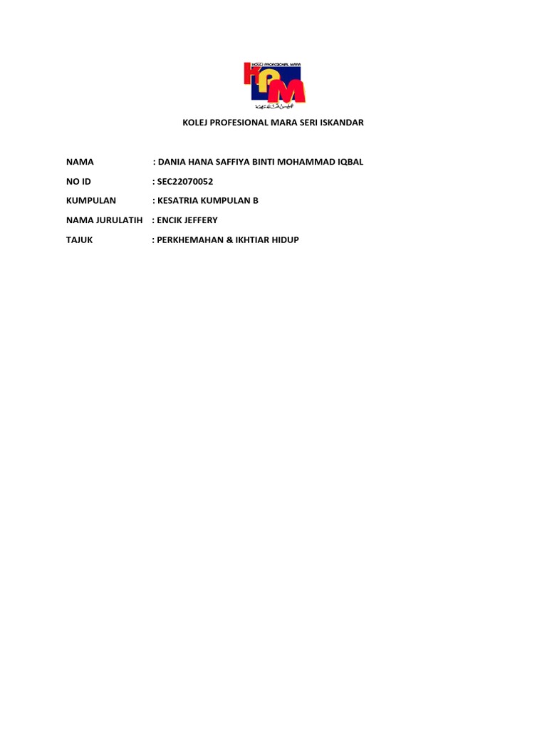 Kolej Profesional Mara Seri Iskandar | PDF | Perjalanan