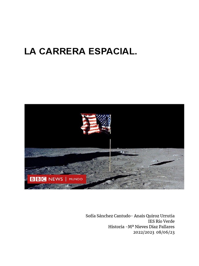 La Carrera Espacial | PDF | Carrera en el espacio | Neil Armstrong
