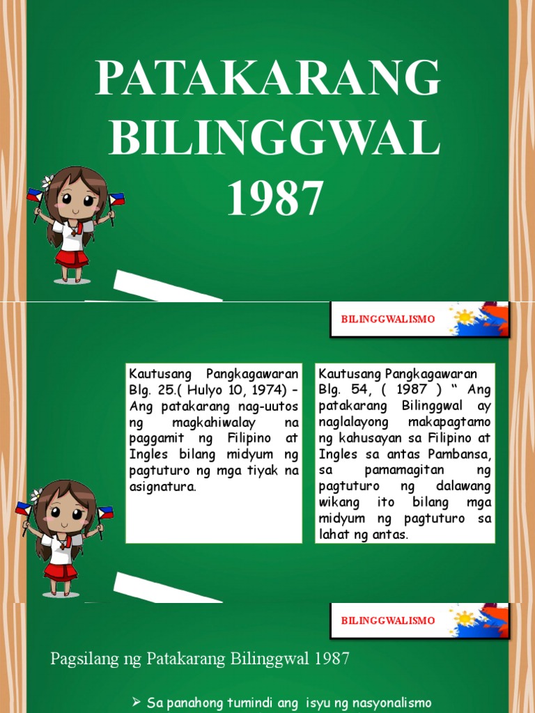 Medina Patakarang Bilinggwal 1987 | PDF