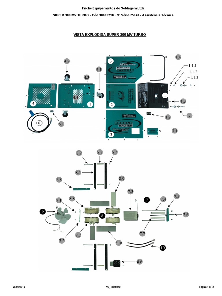 Vista Explodida Super 300MV v2 | PDF
