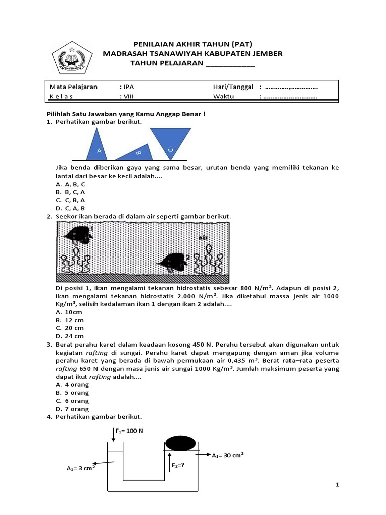 A. Soal IPA Kelas 8 Genap | PDF
