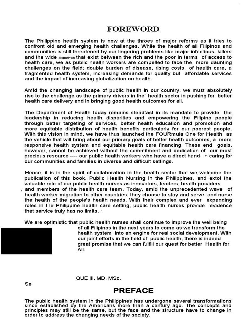 CHN - White Book | PDF | Public Health | Nursing