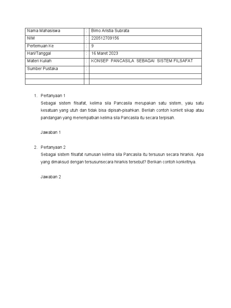 Bimo Aristia Subrata 220512709156 Pertemuan10 | PDF