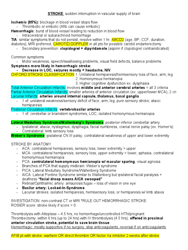 Stroke Download Free Pdf Stroke Clinical Medicine