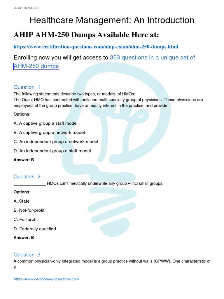 Ahm 250 PDF | PDF | Health Maintenance Organization | Medicare (United ...