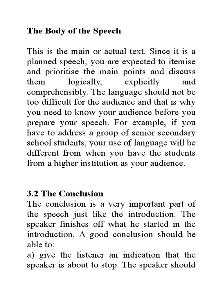 Public Speaking 1 | PDF | Speech