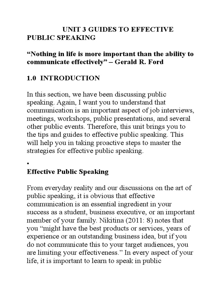 Public Speaking 2 | PDF | Public Speaking