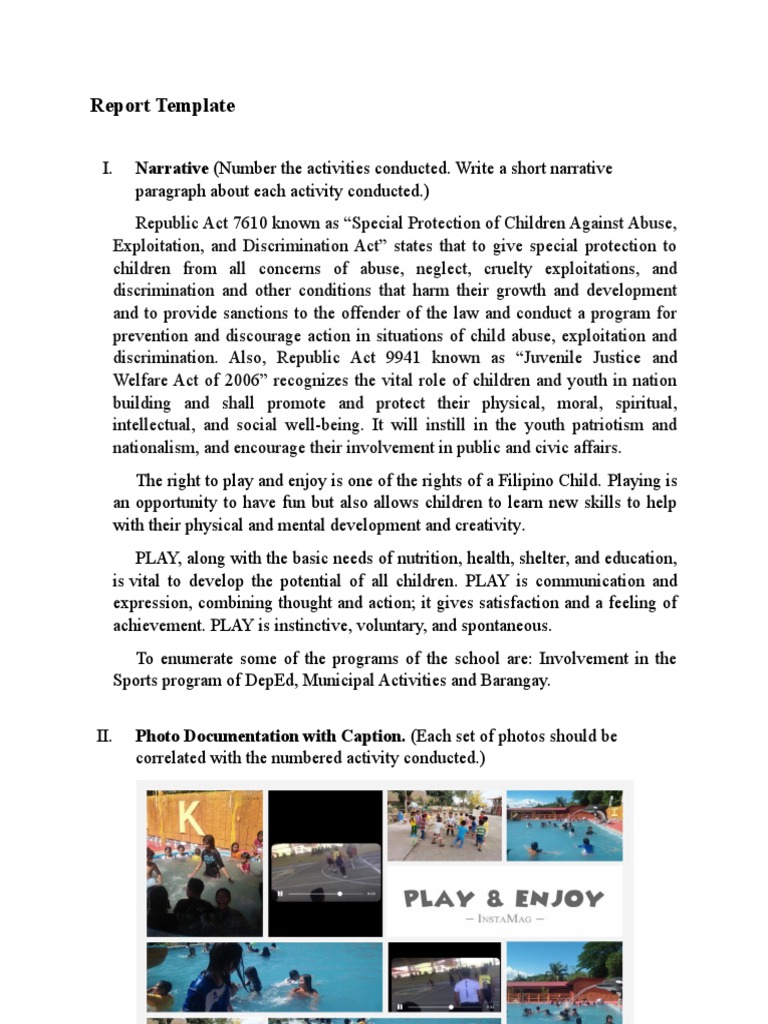 Learner Rights and Protection Report Template | PDF | Child Abuse ...