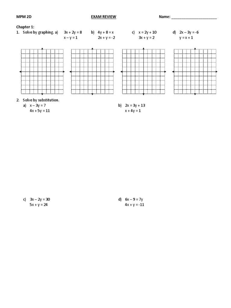MPM 2D Exam Review Guide | PDF | Euclidean Plane Geometry | Mathematics
