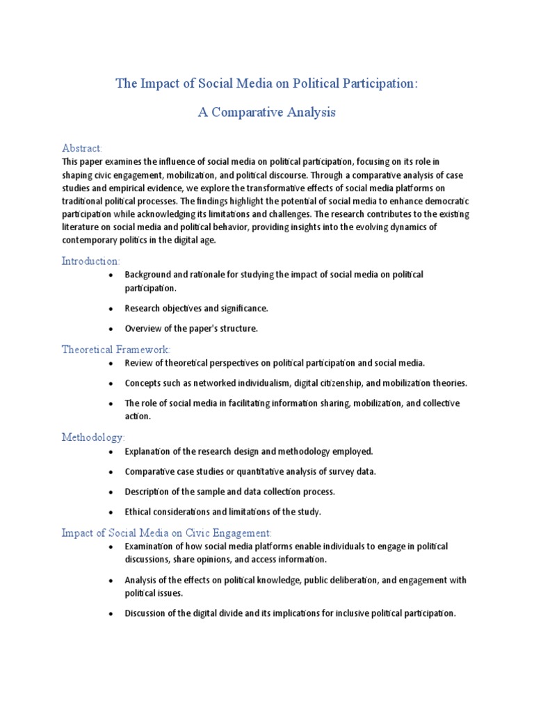 Social Media's Role in Political Engagement | PDF | Social Media ...