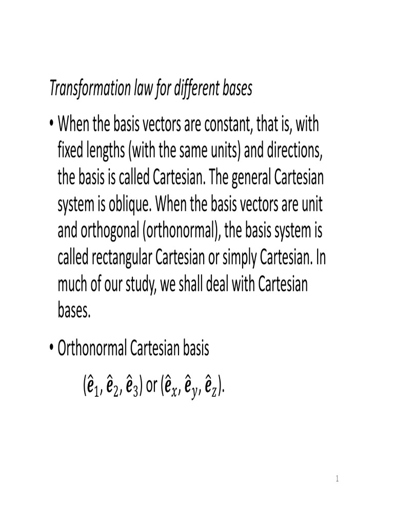 2 1 Vectors And Tensors Lesson2 1 Pdf Matrix Mathematics Euclidean Vector