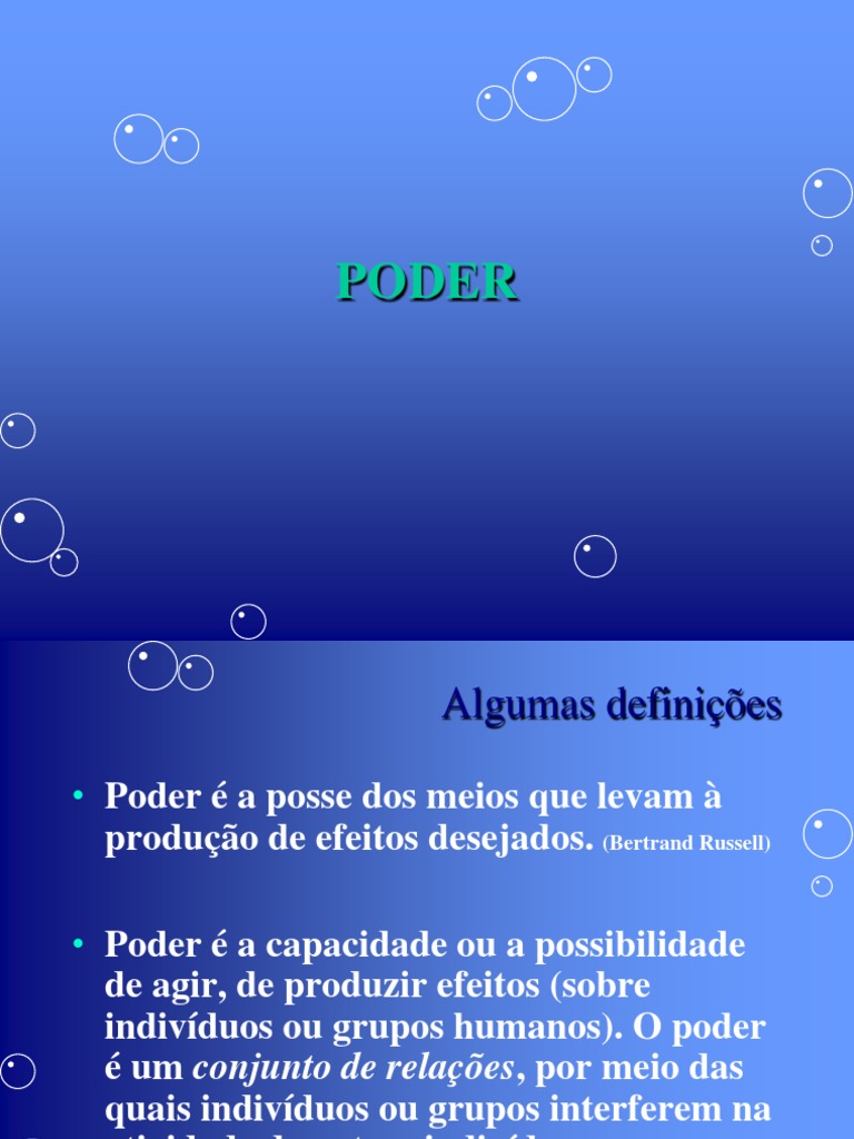 12 - Poder | PDF | Poder (social e político) | Sociologia