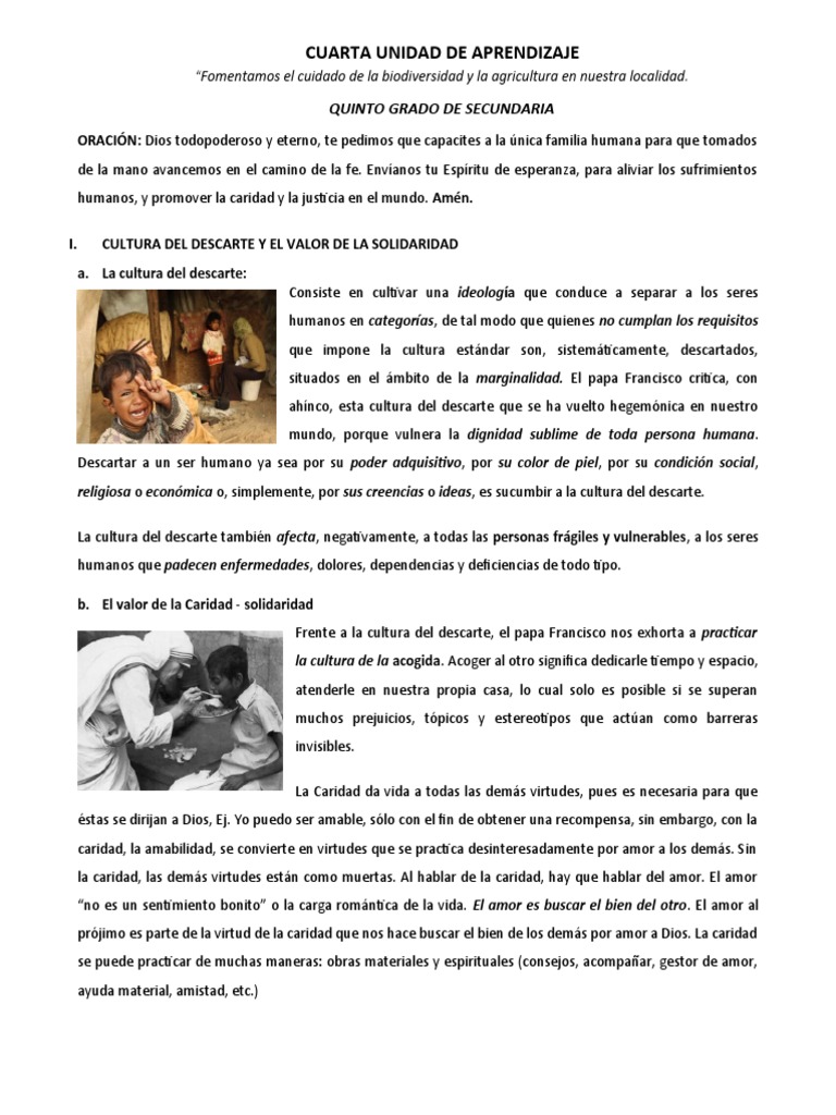 QUINTO GRADO. La vida cristiana | PDF | Amor | Fe