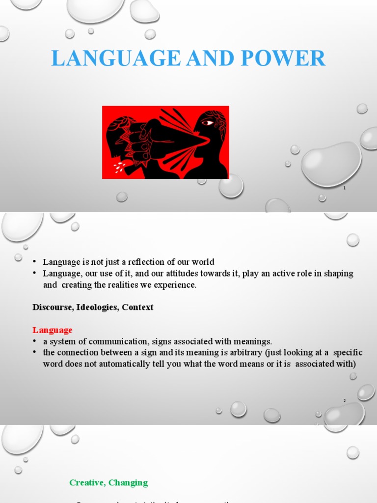 Language and Power | PDF | Linguistics | Ideologies