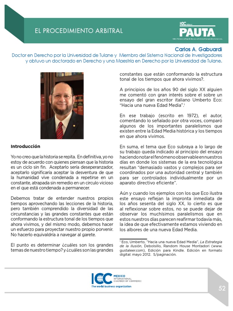 El Procedimiento Arbitral | PDF | Arbitraje | Ley procesal