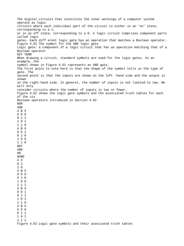 Logic Gates | Download Free PDF | Logic Gate | Electronic Circuits