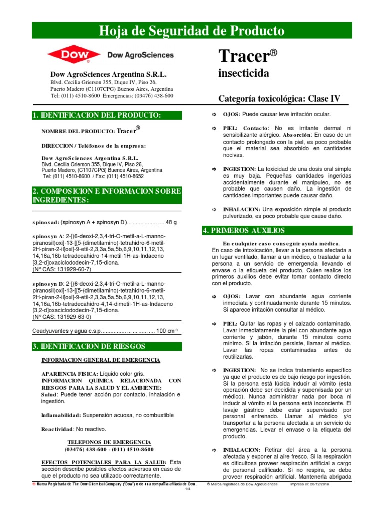 TRACER | PDF | Agua | Toxicidad