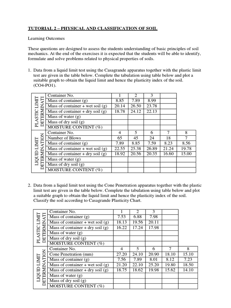 Tutorial 2 Soil Composition Pdf Soil Soil Science