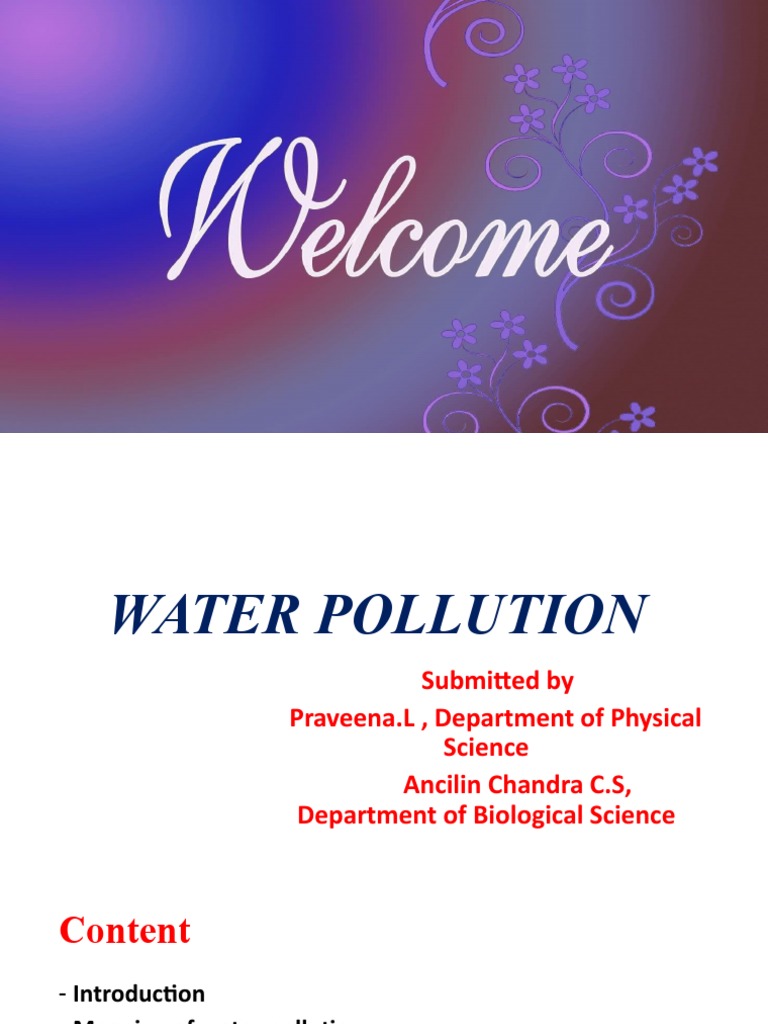 Water Pollution | Download Free PDF | Water Pollution | Pollution