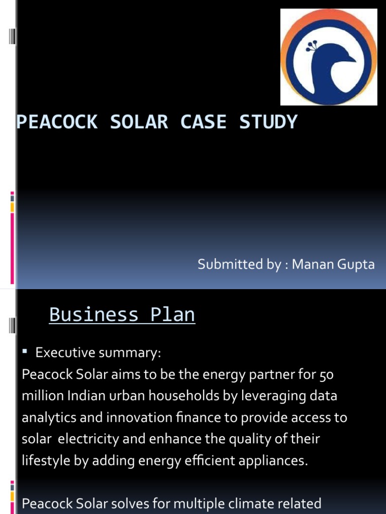 Peacock Solar Case Study | PDF | Search Engine Optimization | Recruitment