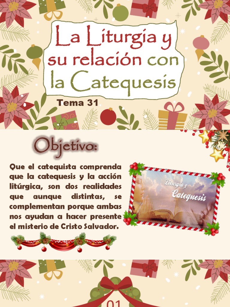 Tema 31 La Liturgia y Su Relación Con La Catequesis | PDF | eucaristía | Religiones abrahámicas