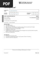 IGCSE English 0500 Scheme of Work 2025-2026 | PDF | Vocabulary | Narrative